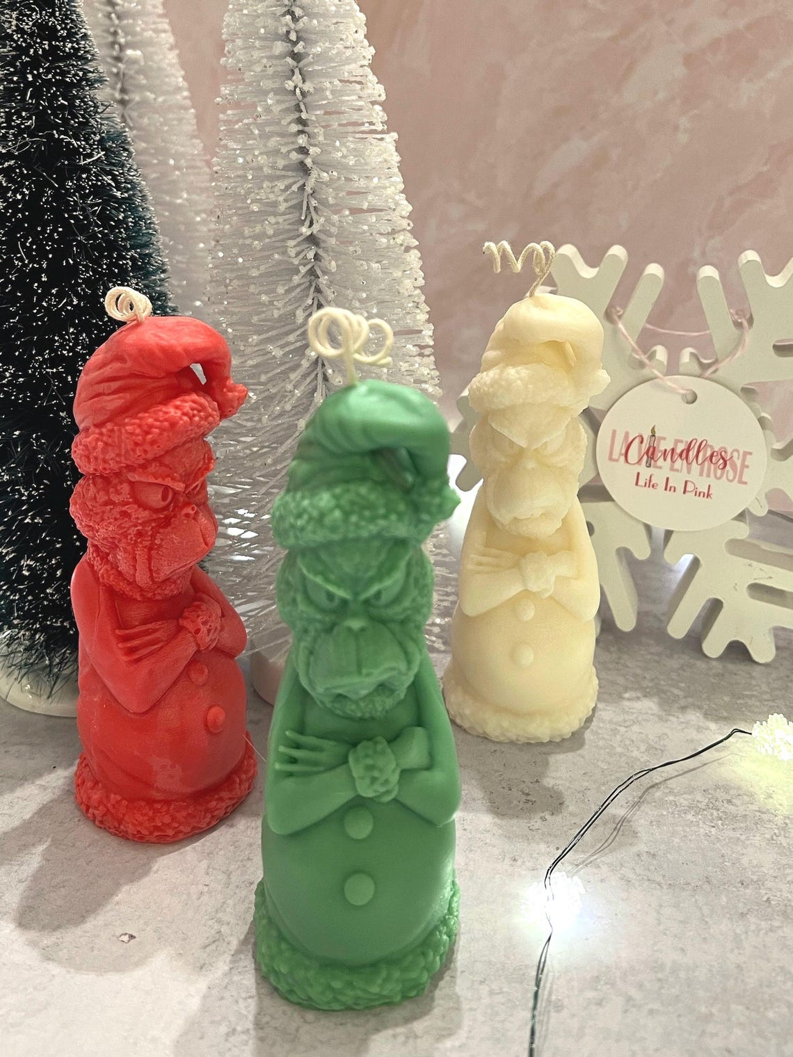 Christmas Candle, Grinch Candle, Candle Decor, Christmas Gift ...