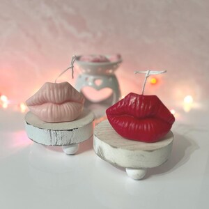 Kiss Me Candle, Pout Shaped Candle, Lips Candle, Valentine's Day Gift ...