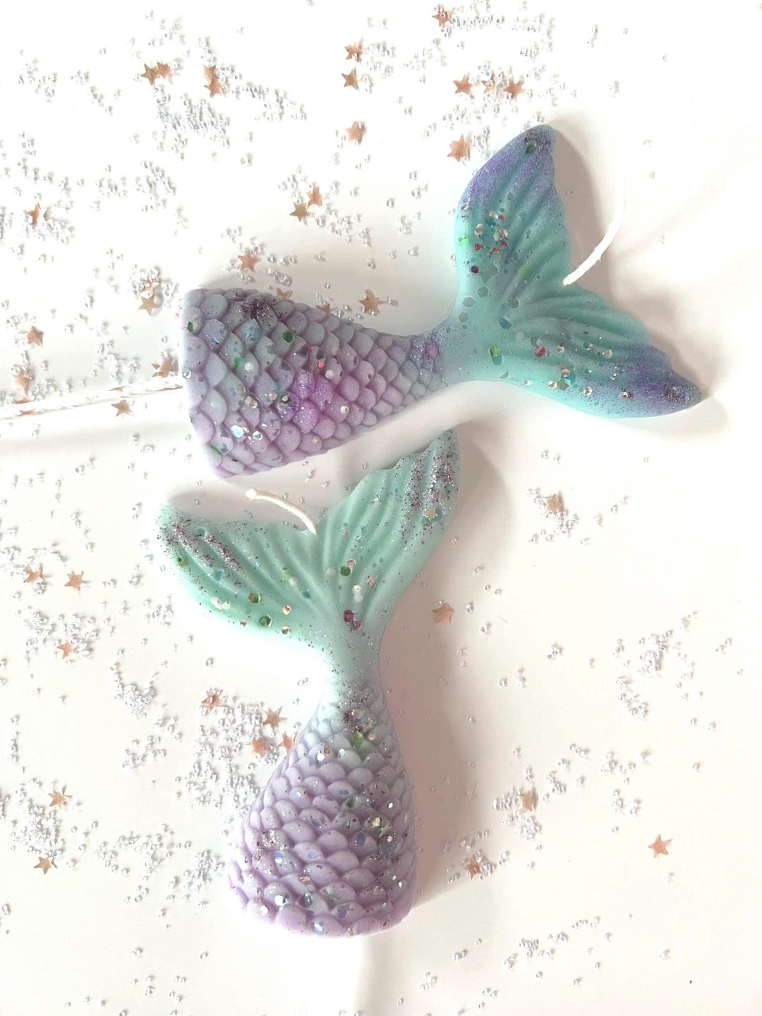 Mermaid Tail Cake Candles, Fairy Tale, Mermaids, Sea, Cake Topper ...