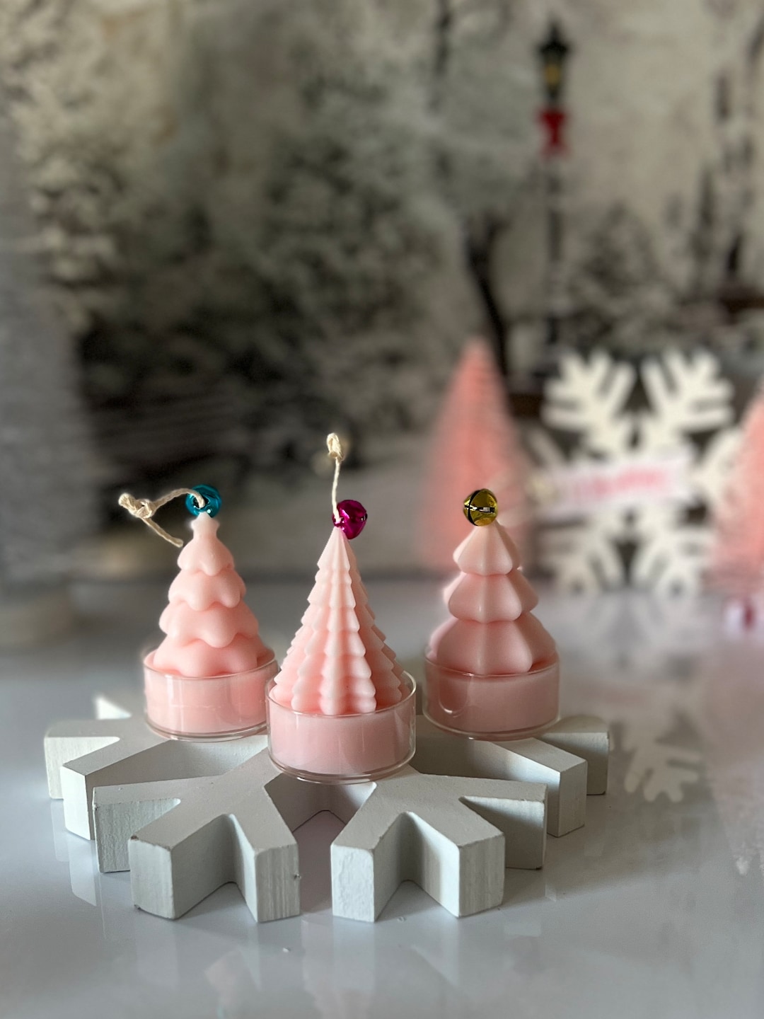 Mini Tree Tea Light Set, Christmas Tree Tea Lights, Holiday Gifts ...