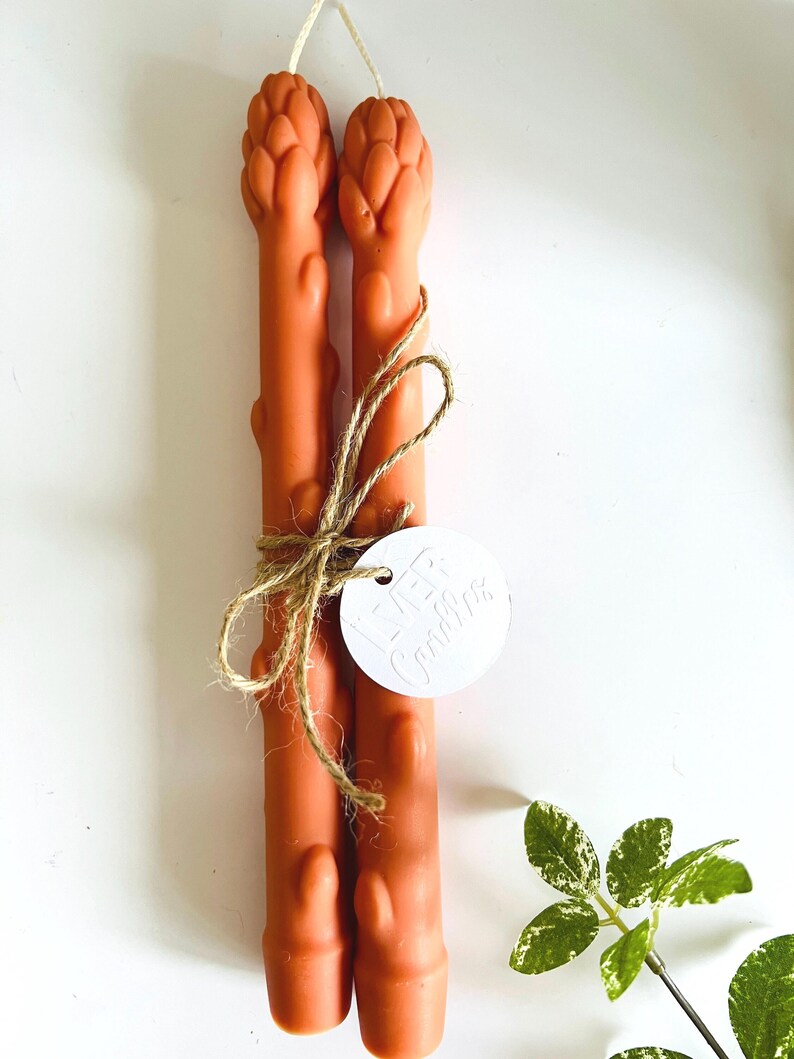 Vegetable Taper Candles, Asparagus Taper Candles, London Tea Scented ...
