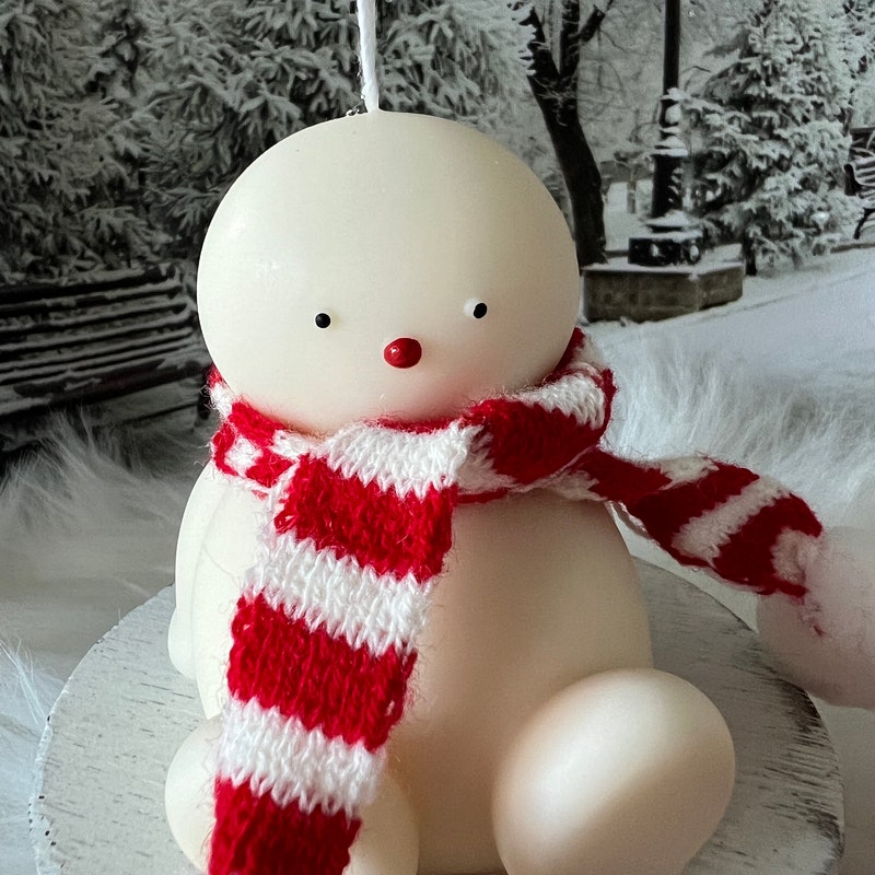 Snowman Candle - Etsy