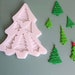 Christmas Tree Silicone Mold, Holiday Mold, Winter Trees, 6 Different ...