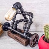 Pipeman Desk Lamp, Robot Lamp, Home Decor, Gift for Him, Edison ...