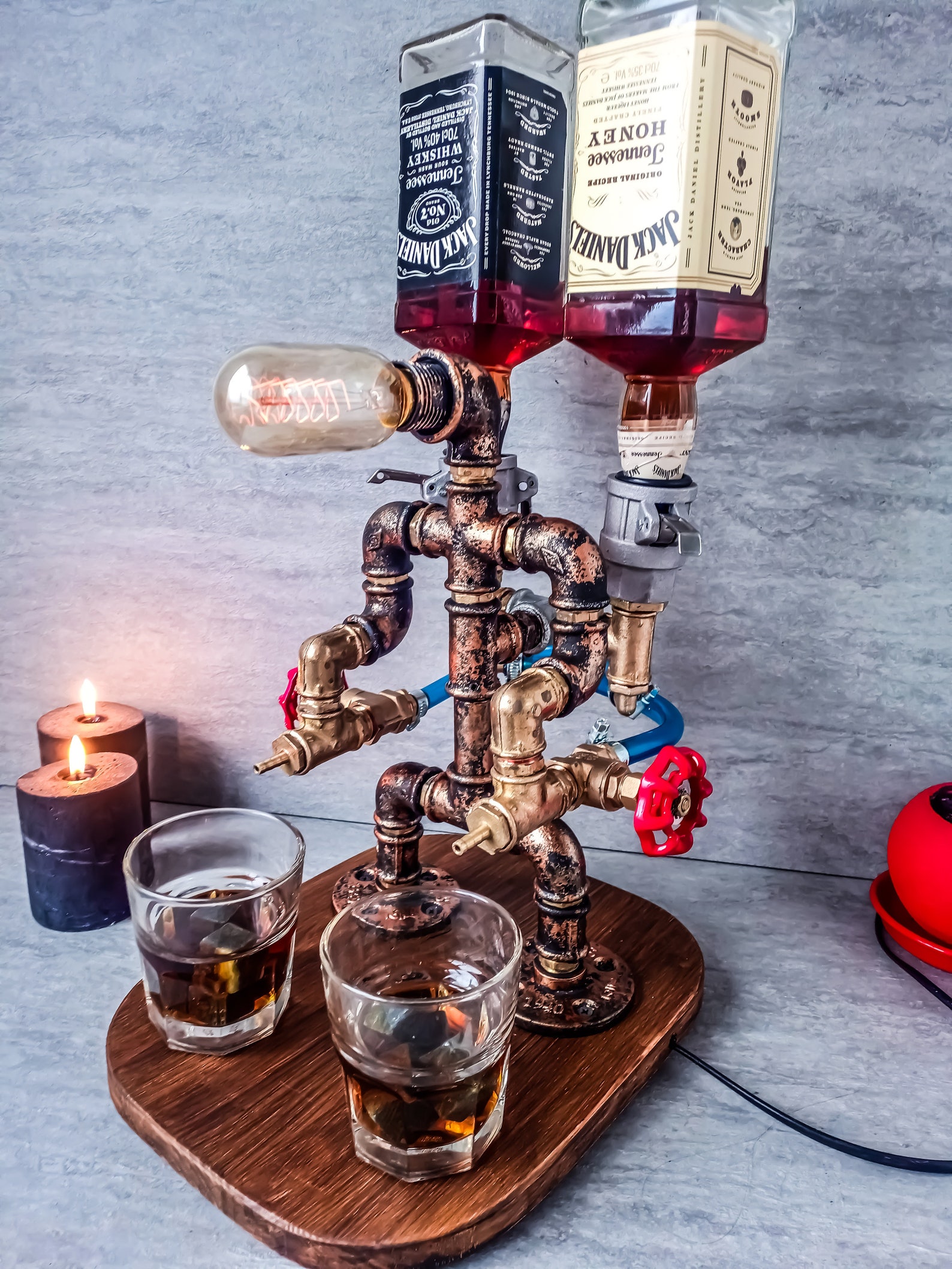Steampunk Alcohol dispenser, Liquor Alcohol Whisky Dispenser, Fathers ...