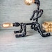 Pipeman Desk Lamp, Robot Lamp, Home Decor, Gift for Him, Edison ...