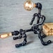 Pipeman Desk Lamp, Robot Lamp, Home Decor, Gift for Him, Edison ...