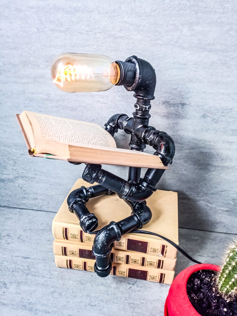 Pipeman Desk Lamp Robot Lamp Home Decor Gift for Him - Etsy