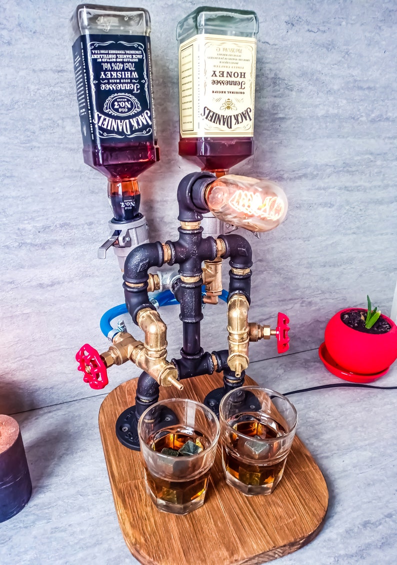 Steampunk Alcohol dispenser, Liquor Alcohol Whisky Dispenser, Fathers ...