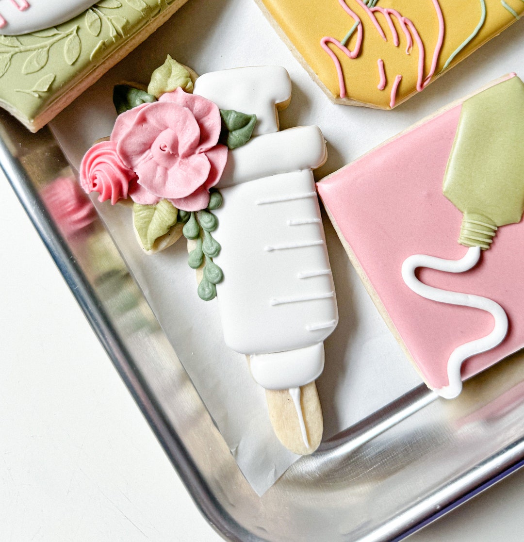 Floral Syringe Cookie Cutter - Etsy