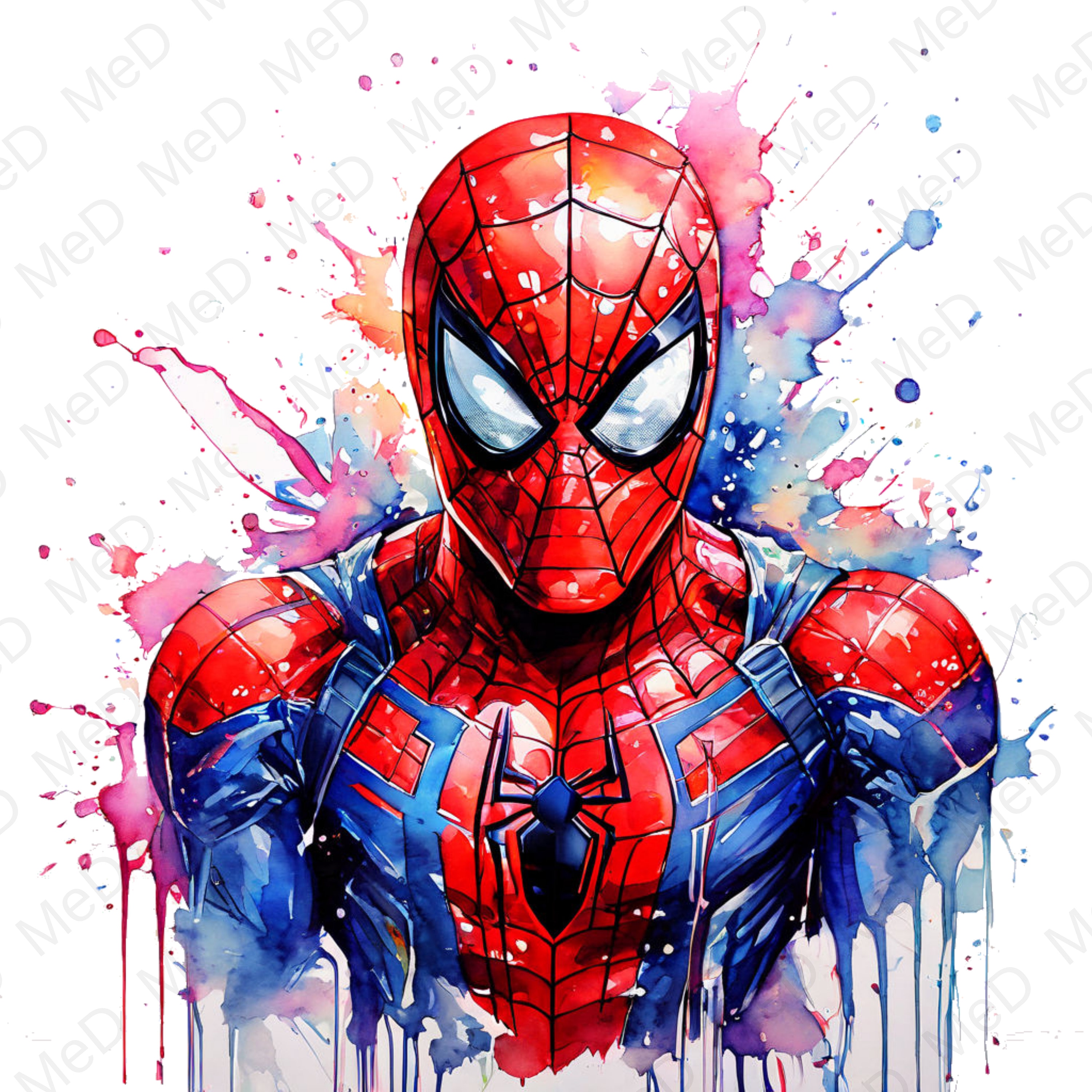 9 PNG Spider Man, Watercolor and Splash Styles, High Resolution PNG ...