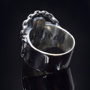 War Pig Silver Ring, Motorhead Snaggletooth Ring - Tribute to Rock ...