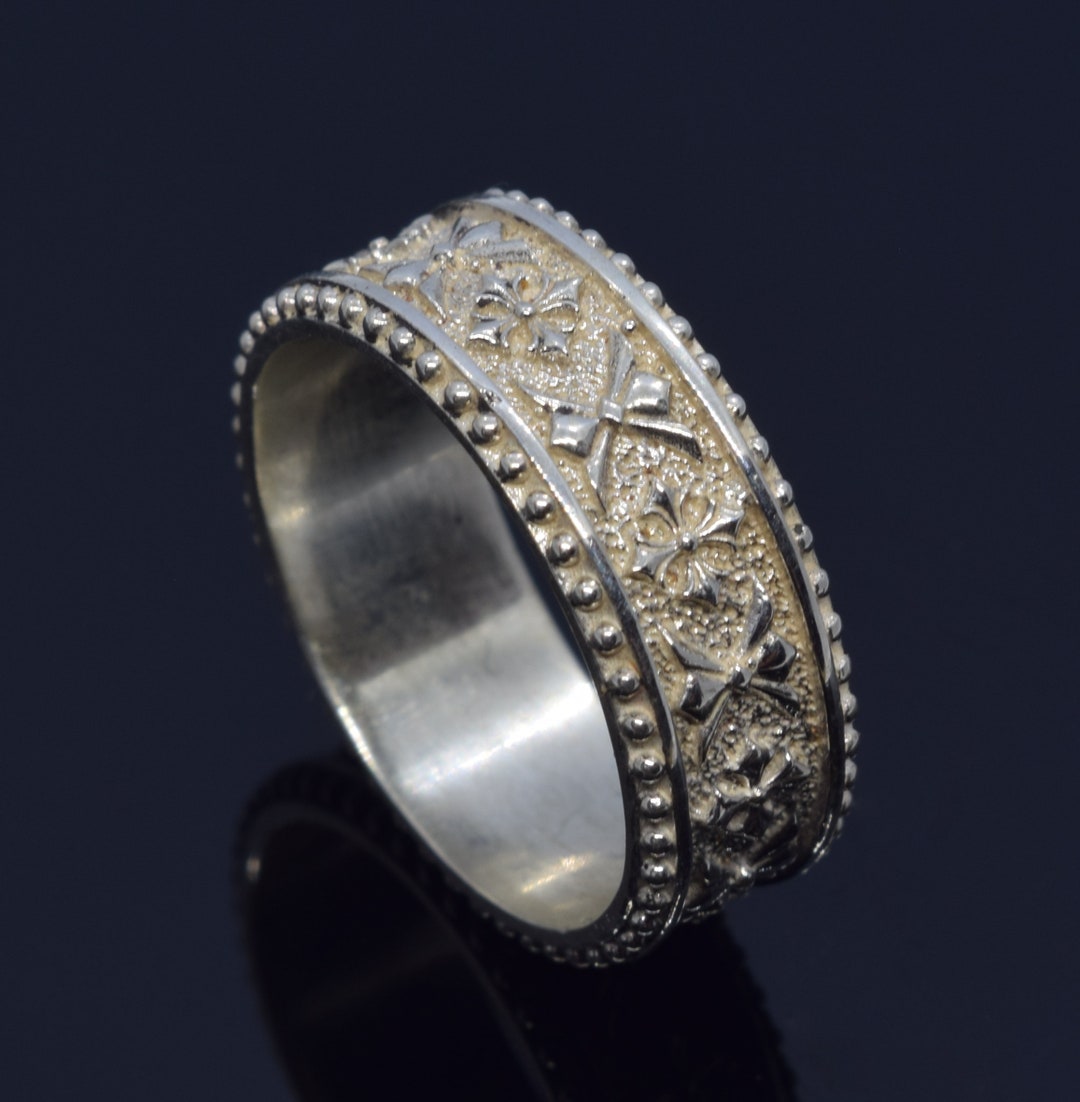 Celtic Medieval Norse Silver Ring: A Fusion of Ancient Traditions in ...