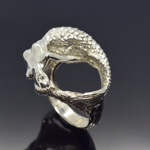 Unique Chunky Mermaid Silver Ring,mystical and Enchanting Jewelry for ...