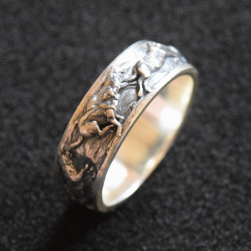 Celtic Norse Wolf Pack Silver Ring,majestic Animal-themed Fine Jewelry ...