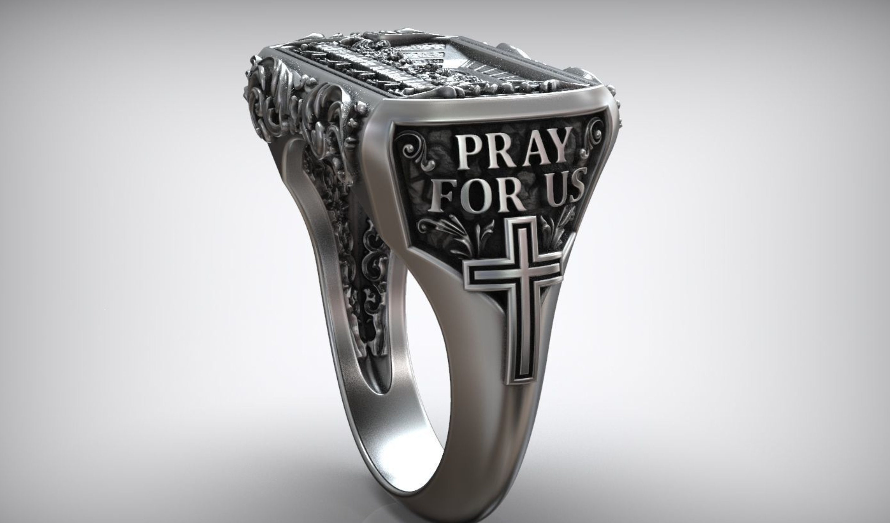 Leonardo the Last Supper Signet Ring, Engraved Jesus Signet Ring ...