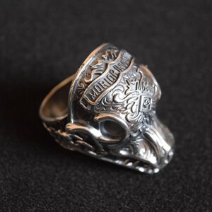 Morior Invictus Deacon Mongrels Skull Dog Ring, Morior Invictus Ring ...