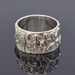 Sterling Silver Creepy Ghost Ring, Goth Silver Ring, Dark Spirit Ring ...