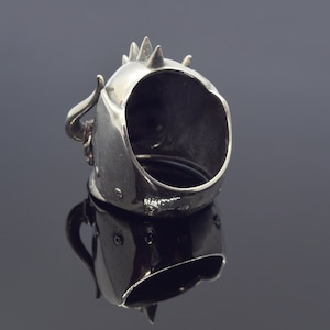 Motorhead Ring, Sterling Silver Warpig Ring, Skull Ring, Biker Ring ...