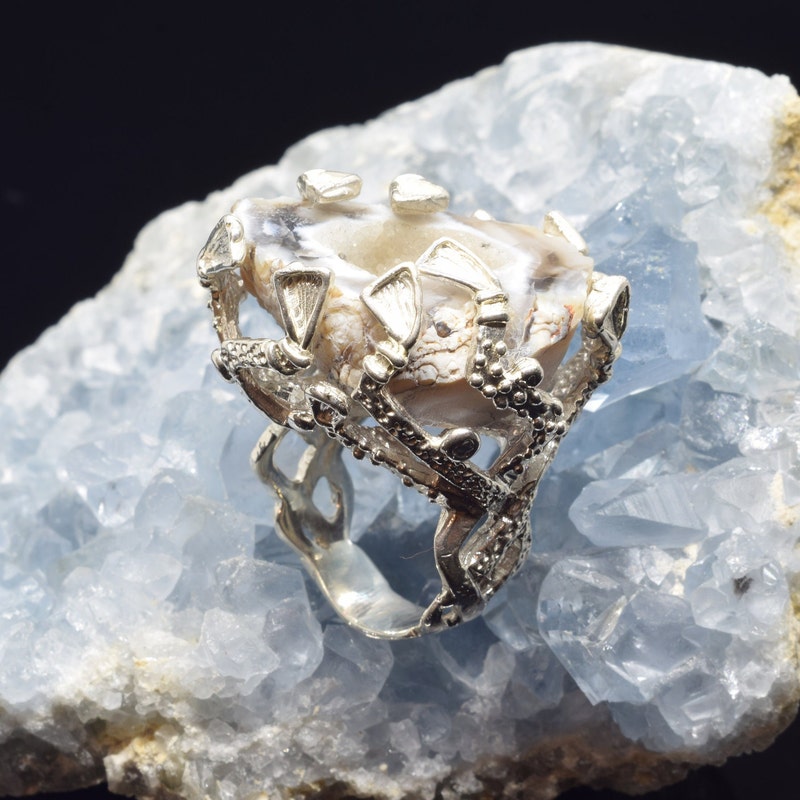 Geode Ring - Etsy