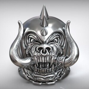 Motorhead Snaggletooth War Pig Silver Ring Tribute to Rock Legends, A ...