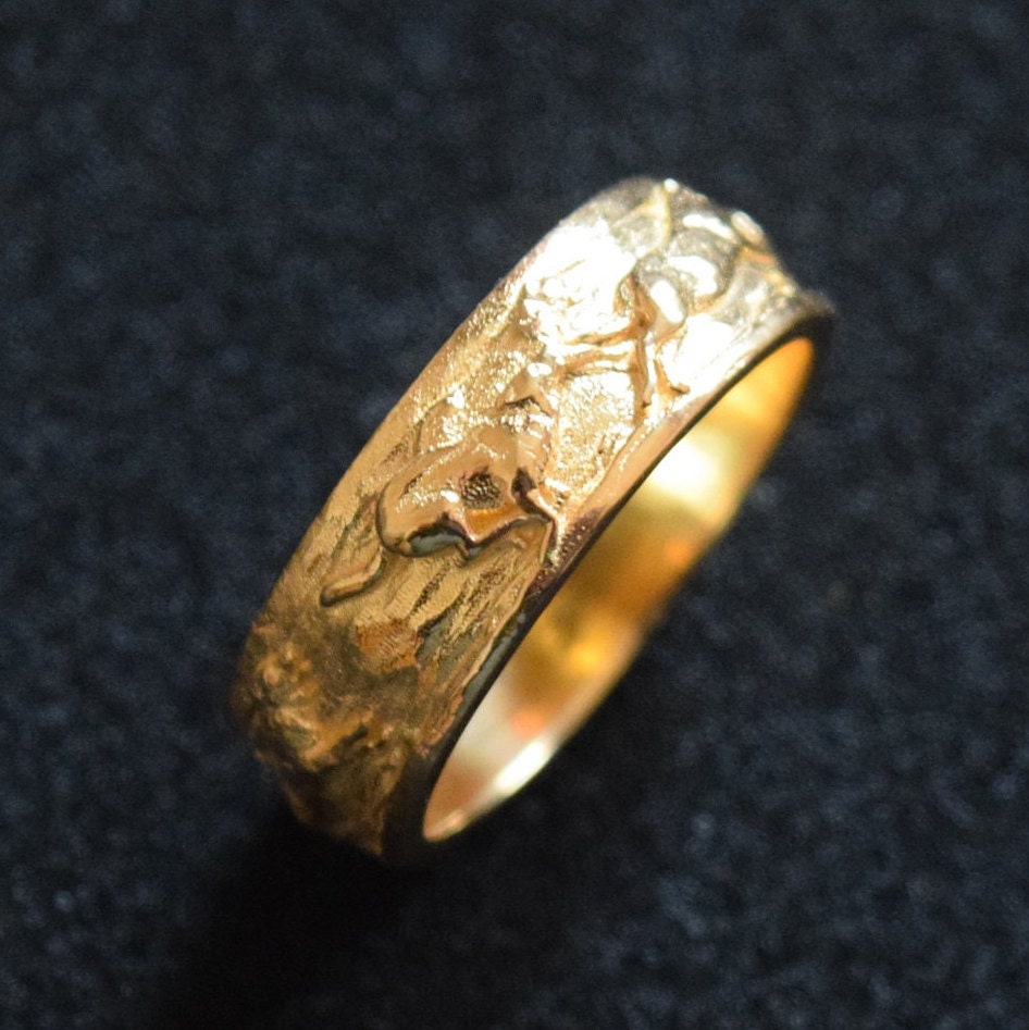 Celtic Norse Wolf Pack Silver Ring,majestic Animal-themed Fine Jewelry ...