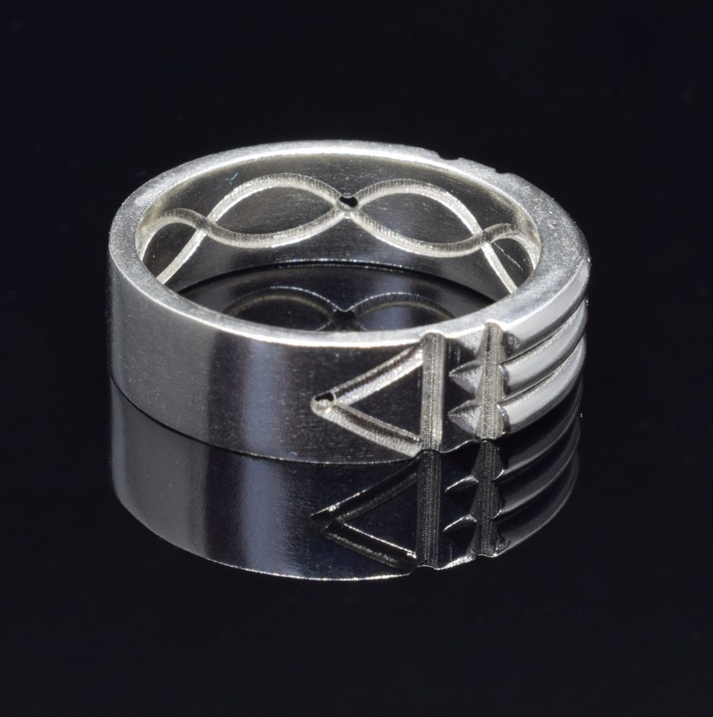 Atlantis Spiritual Amulet Silver Ring, Protection Ring, Wedding ...