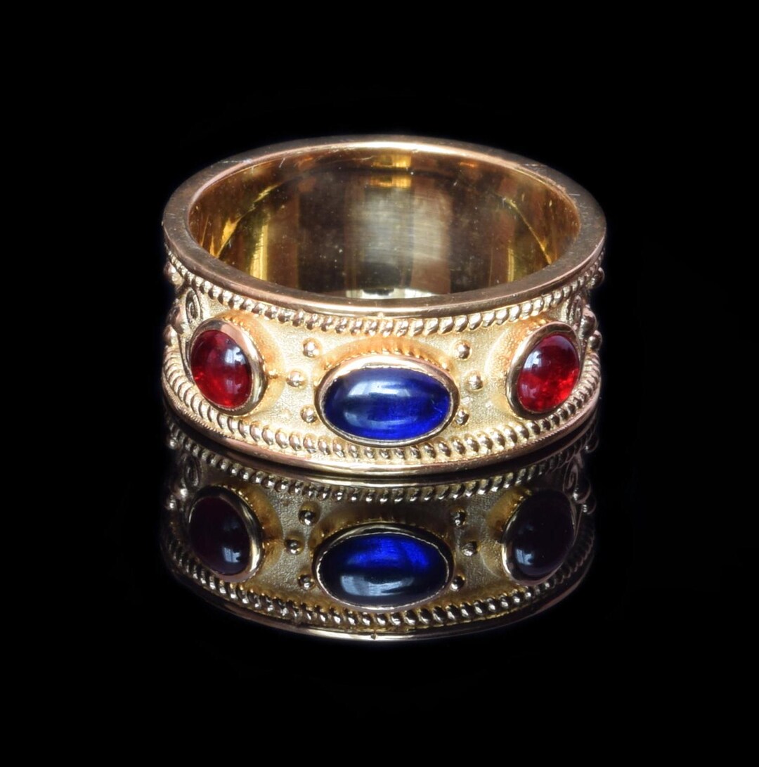 Ancient Greek Silver Ring, Byzantine Jewelry, Etruscan Ring ...