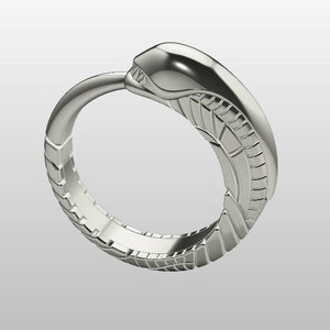 Alien Newborn Chestburster Silver Ring Giger Art Sci-fi Jewelry Unique ...