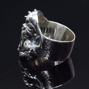 War Pig Silver Ring, Motorhead Snaggletooth Ring - Tribute to Rock ...