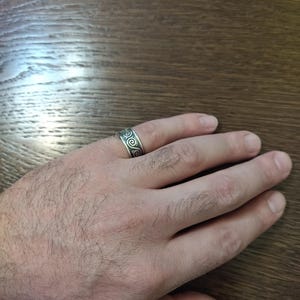 Celtic Double Spiral Silver Ring: Irish Balance & Duality Symbol Ring ...