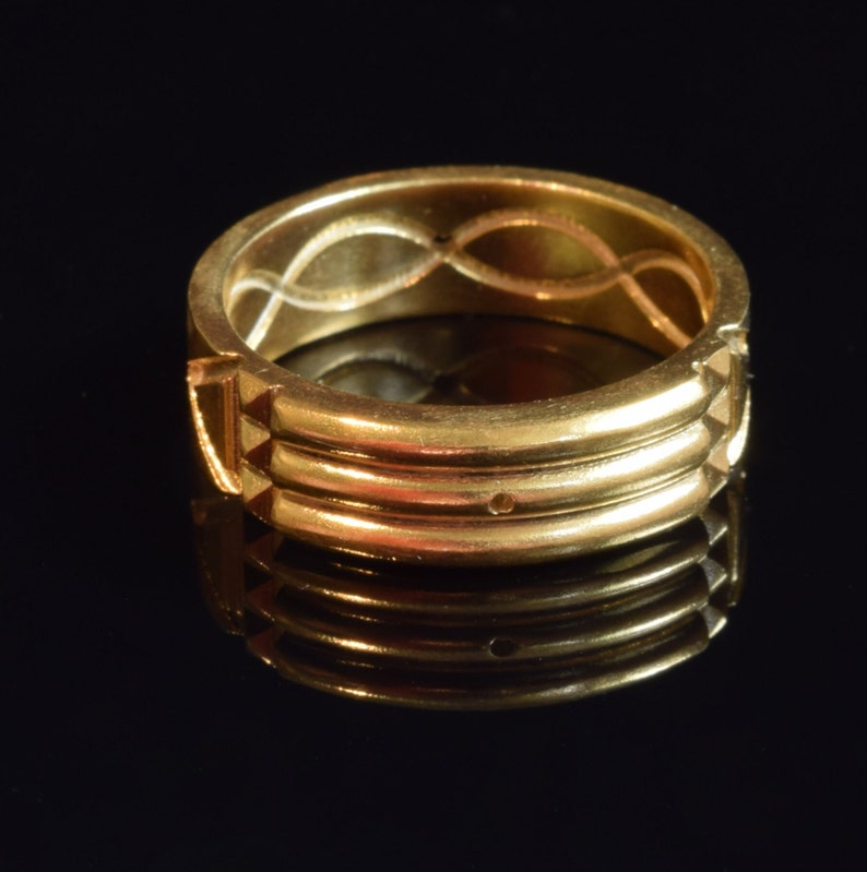 Atlantis Spiritual Amulet Silver Ring, Protection Ring, Wedding ...
