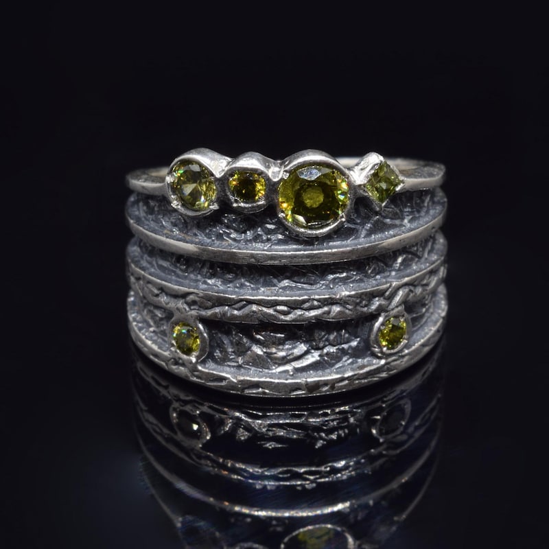 Rough Texture Ring - Etsy