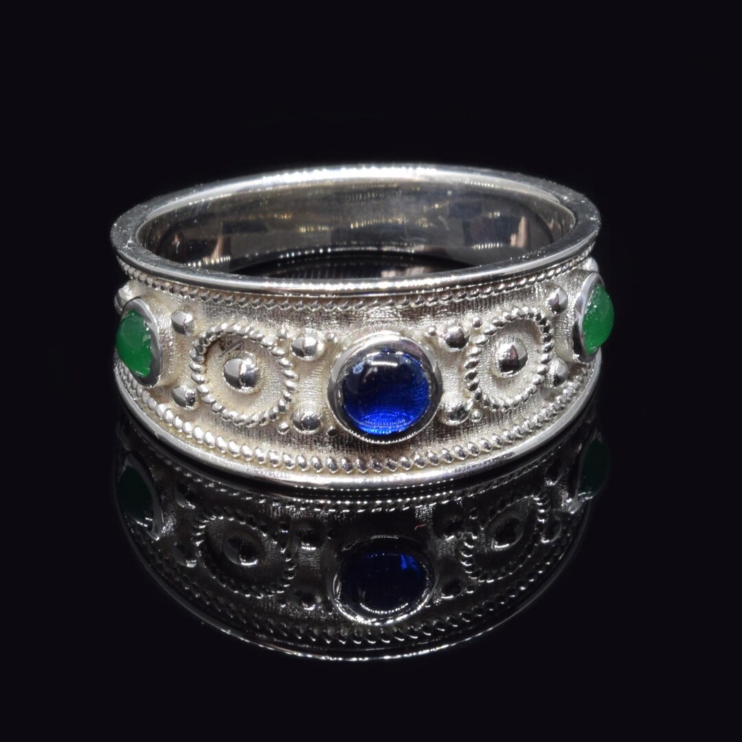Constantinople Silver Ring, Byzantine Ring, Etruscan Ring, Ancient ...