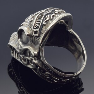 Morior Invictus Deacon Mongrels Skull Dog Ring, Morior Invictus Ring ...