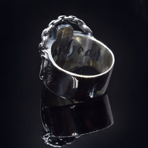 War Pig Silver Ring, Motorhead Snaggletooth Ring Tribute to Rock ...