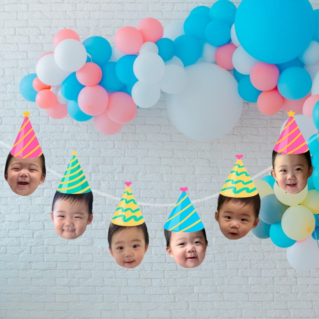 Birthday Face Banner Photo Birthday Banner Birthday Sign Birthday ...