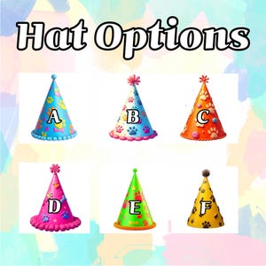 Custom Dog Birthday Party Hat Banner | Personalized Cat Party ...