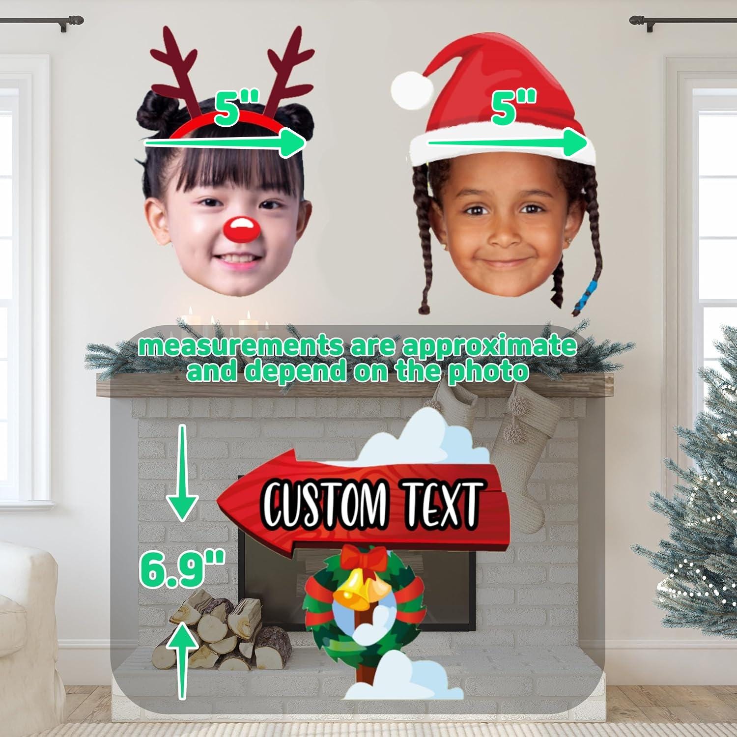 Custom Christmas Face Banner | Christmas Funny Home Decorations ...