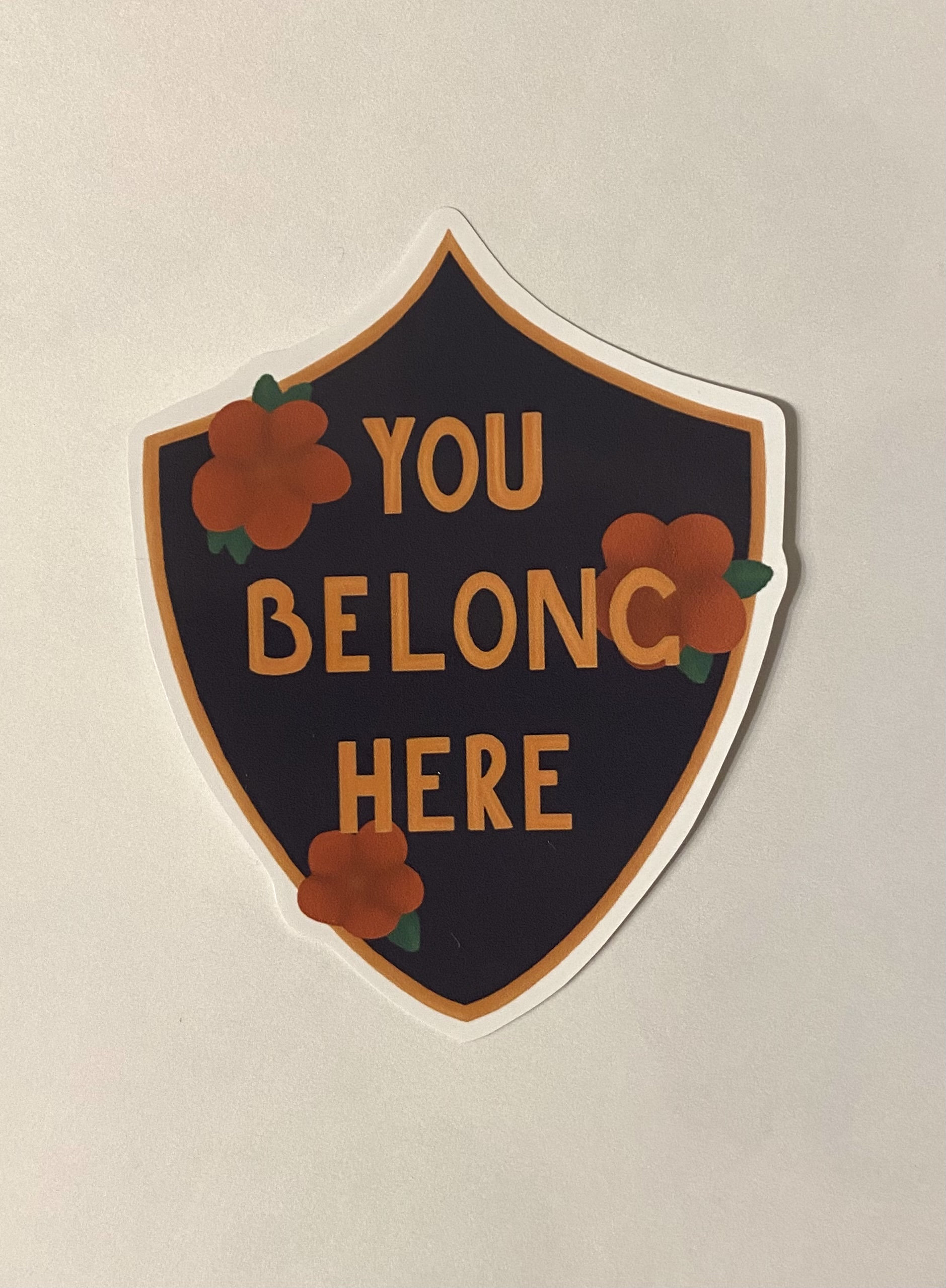 You Belong Here Sticker Gloss Motivational Notebook - Etsy