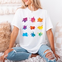 Paint Splatter AOP T-shirt – Rad All Over Print Tee - Etsy