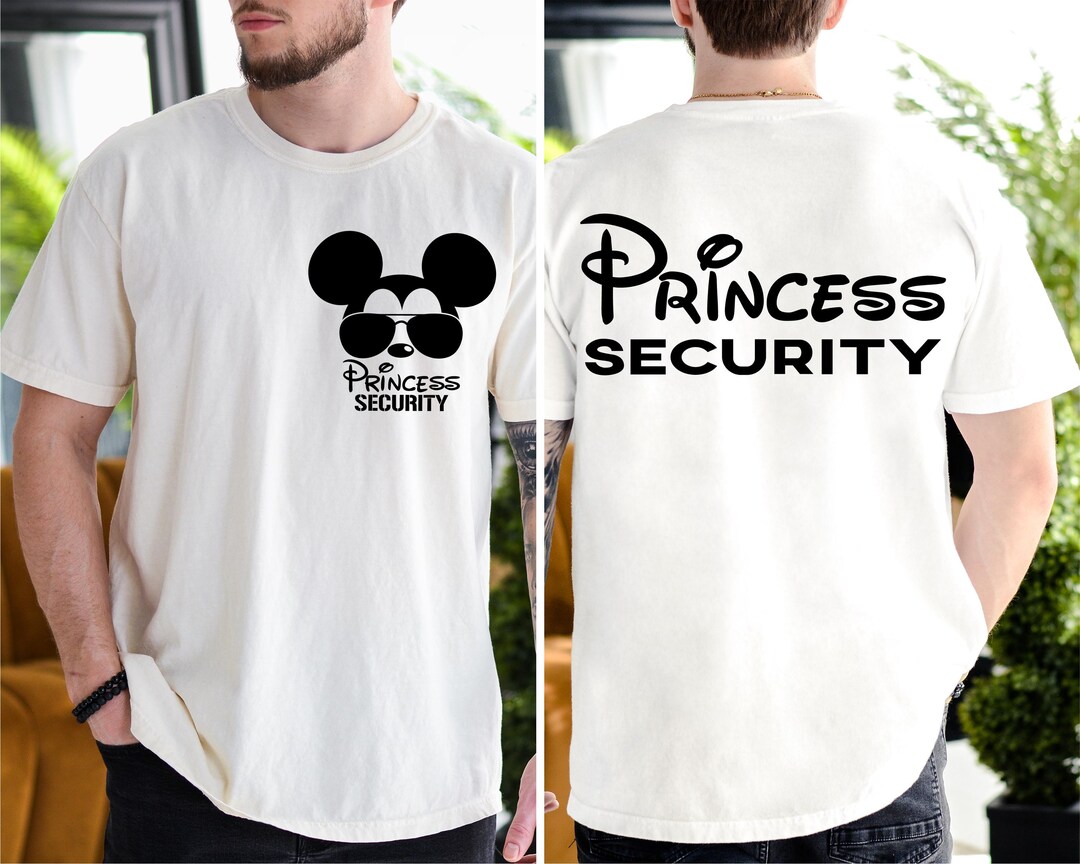 Disney Princess Security T-shirt, Mickey Guard Shirt, Disney Security ...
