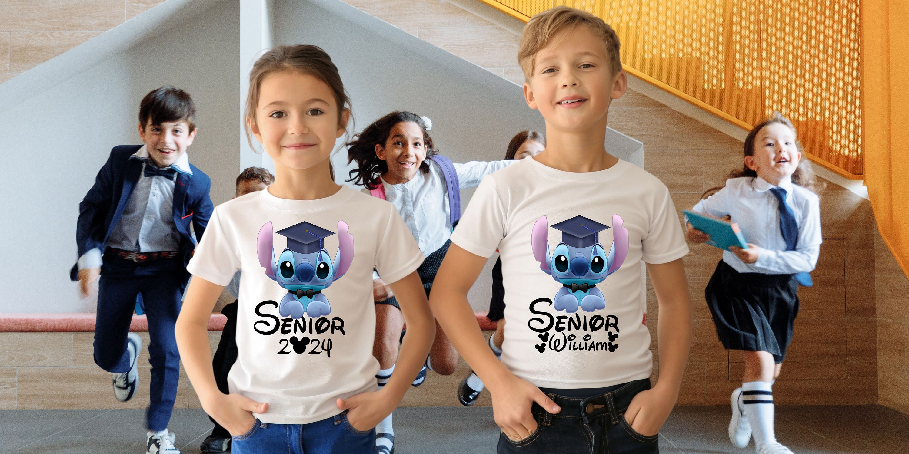 Stitch Senior 2024 School Shirt, 2024 Class of Senior Shirt, 2024 ...