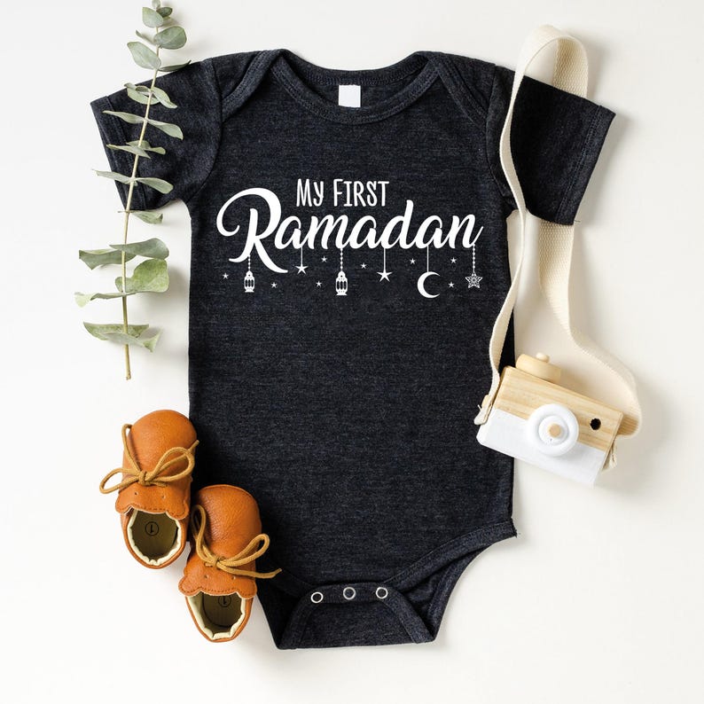 My First Ramadan Bodysuit, First Ramadan Mubarak Shirt, Baby Ramadan ...