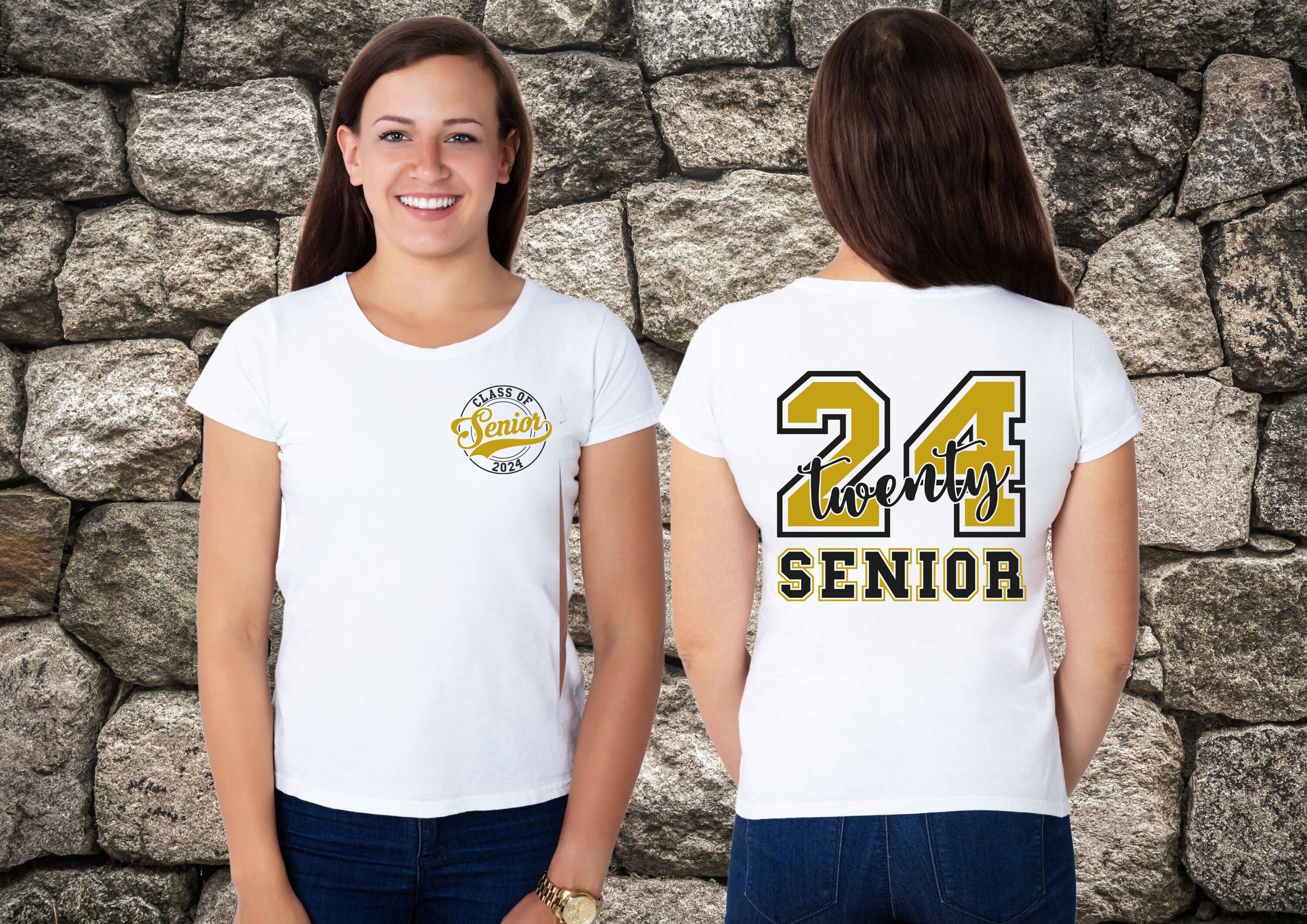Senior 2024 Sweatshirt, Twenty Senior Hoodie, Class of Senior 24 Shirt ...
