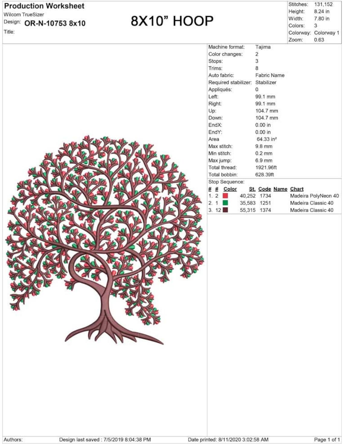 The Tree of Life Machine Embroidery Design, Tree Embroidery Designs ...
