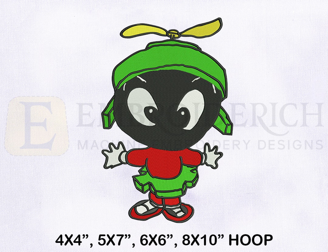 Baby Marvin the Martian Machine Embroidery Design, Looney Tune ...