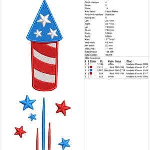 Firecracker 4th of July Embroidery Design, 4th of July Embroidery ...