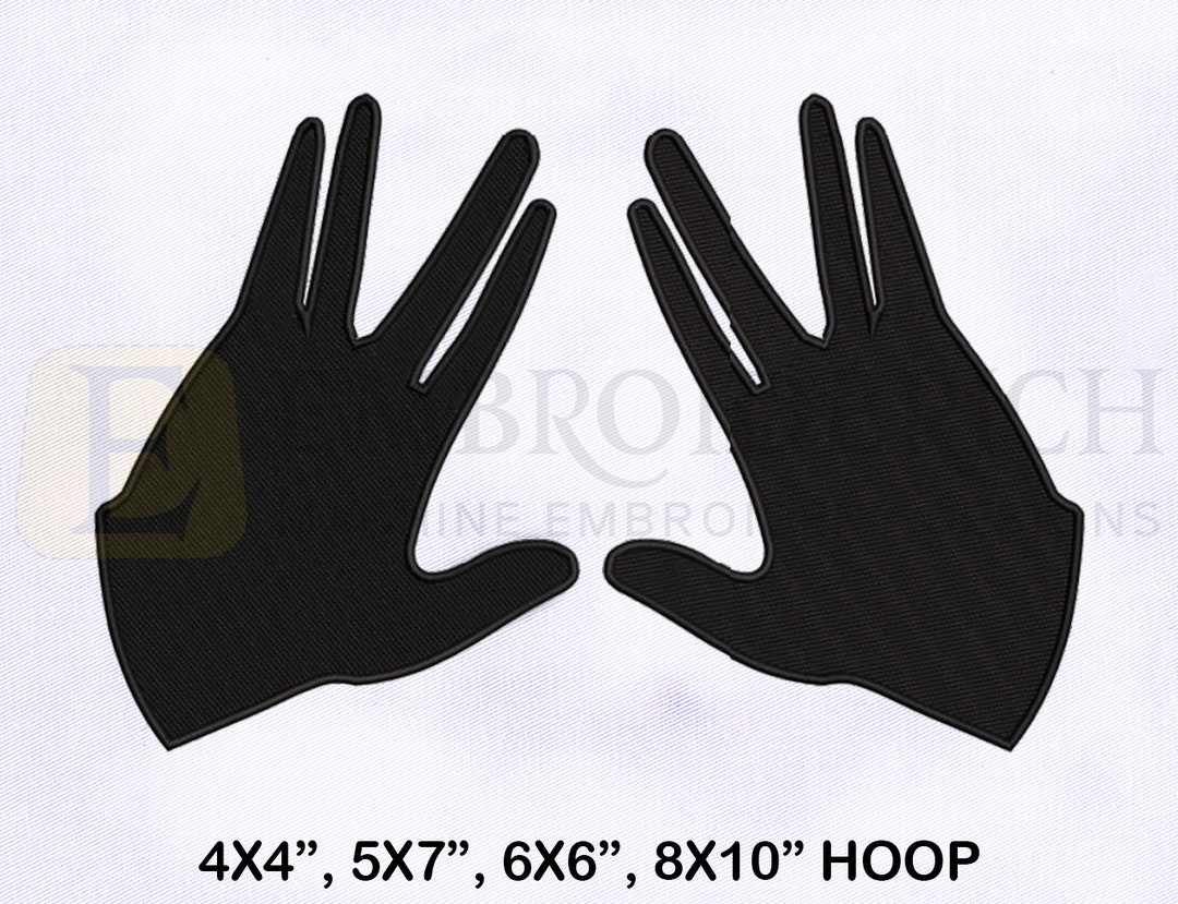 Kohen Hands Symbol Machine Embroidery Design | 4 Sizes Embroidery ...