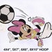 Minnie Playing Soccer Machine Embroidery Design, Minnie Soccer ...